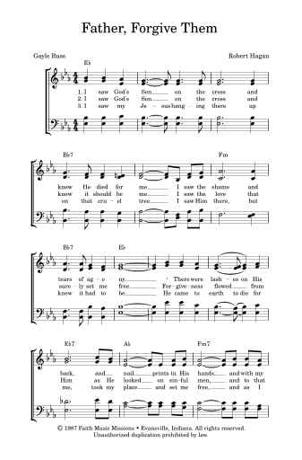 Father Forgive Them - SATB — Faith Music Missions