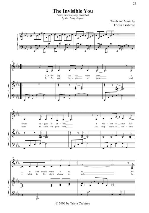 The Invisible You - Vocal Solo & Piano — Faith Music Missions